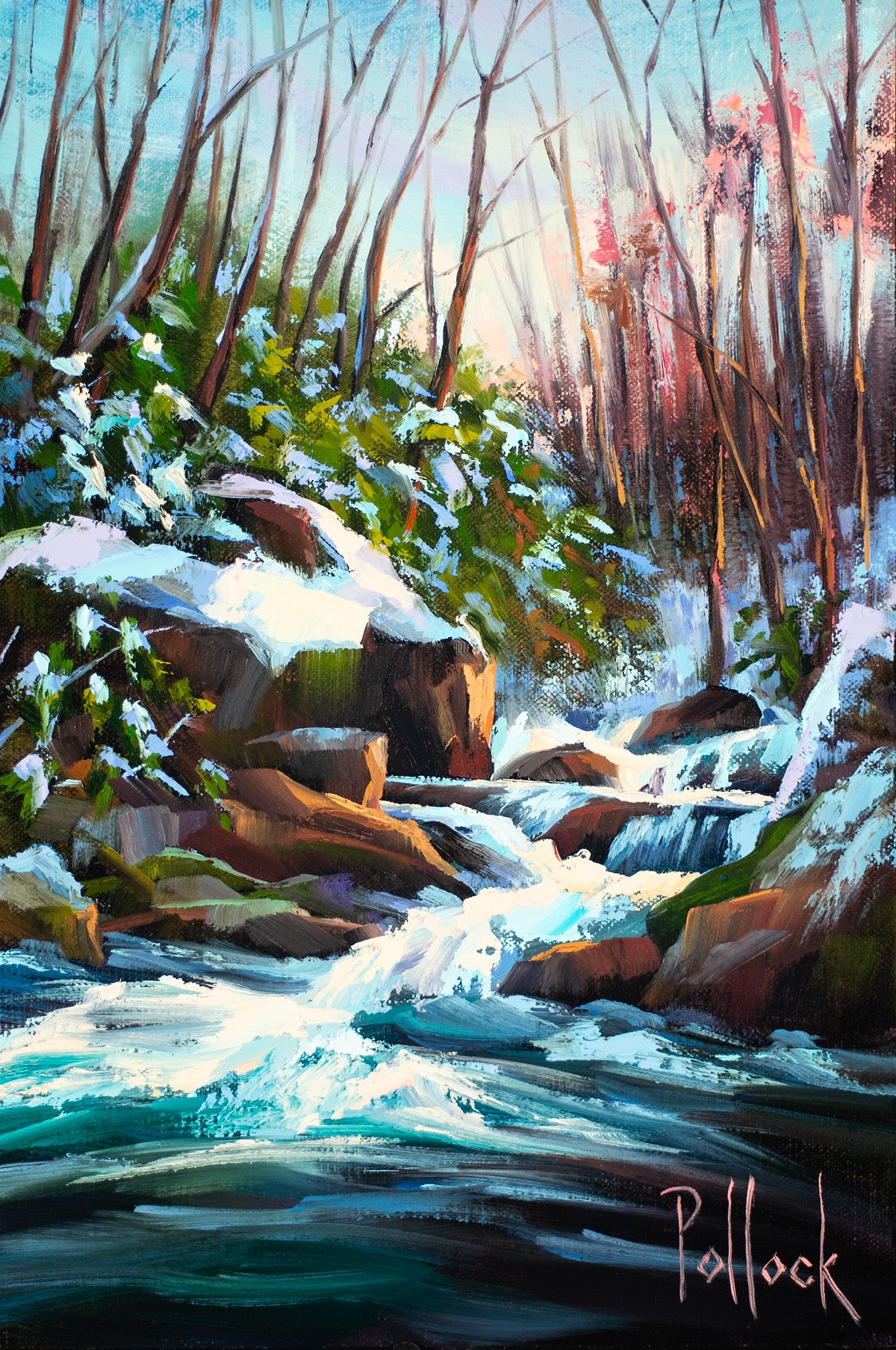 Sarah Pollock Studio | December 22 Mini Original Painting