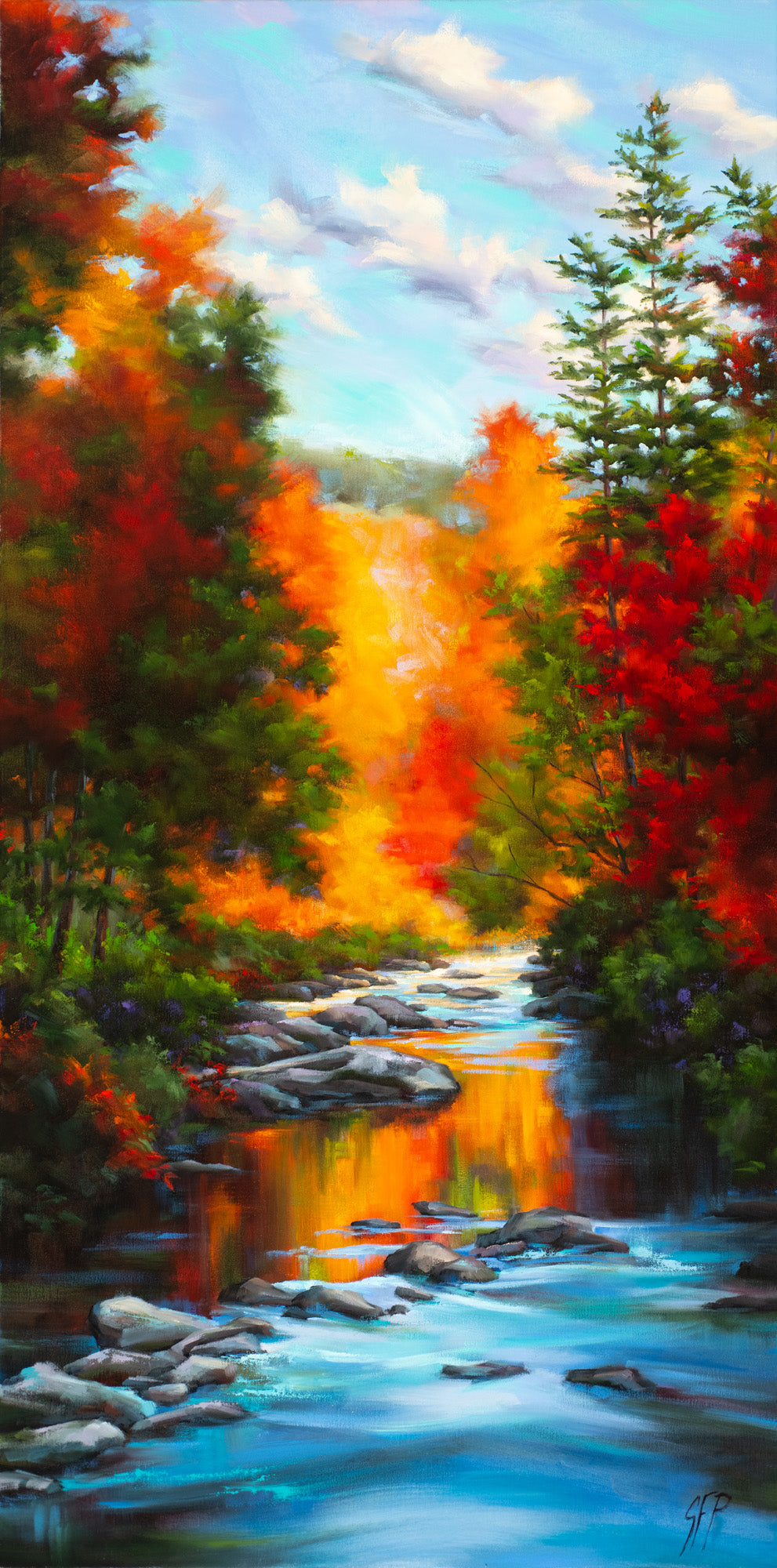 Lost in the Moment oil painting on canvas | Sarah Pollock Studio