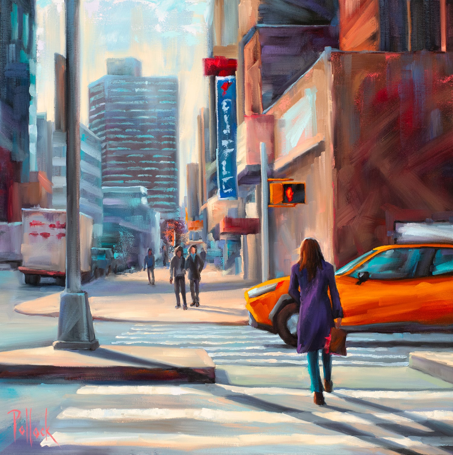 Manhattan Morning original oil painting on canvas | Sarah Pollock Studio