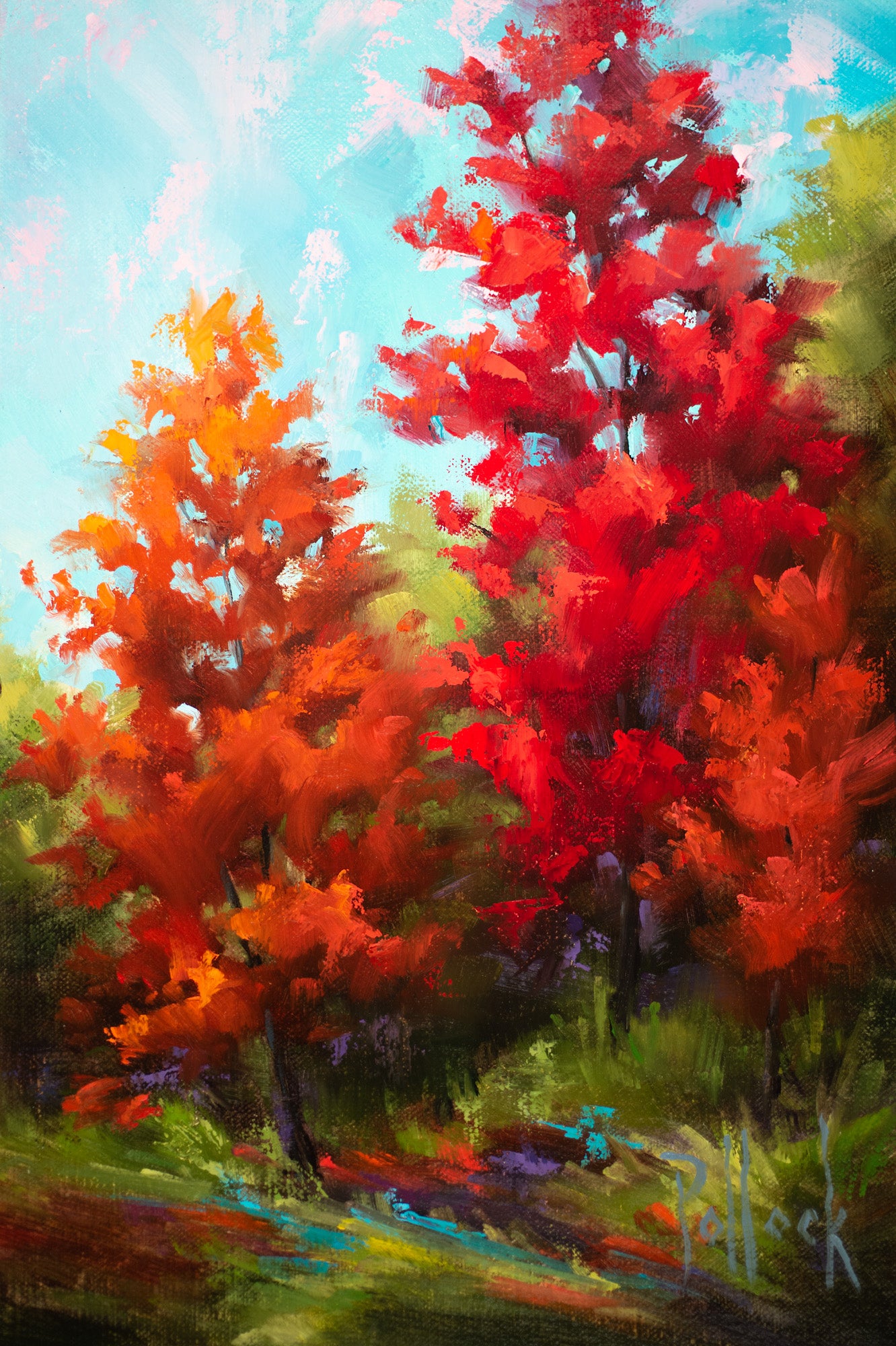 Autumn's Edge oil painting | Sarah Pollock Studio
