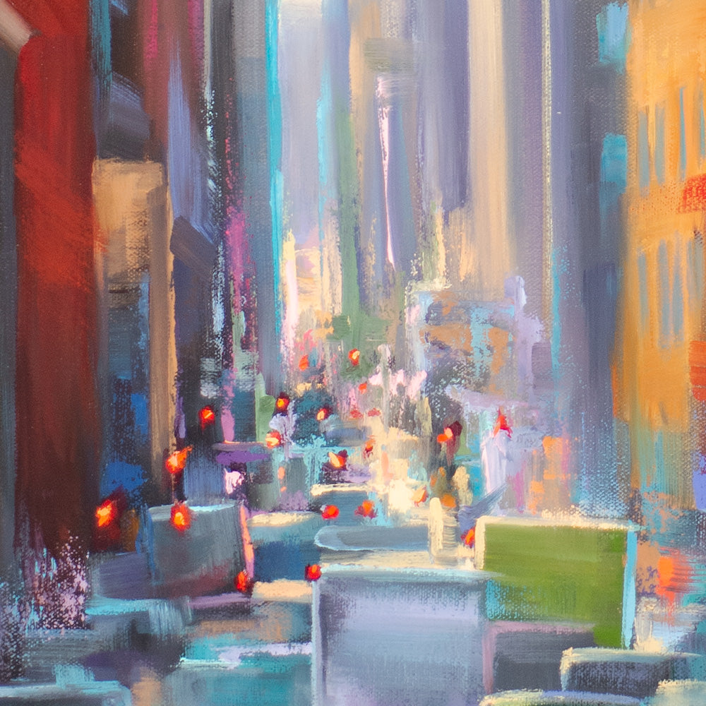 Light and Shadow, Big Apple, oil painting | Sarah Pollock Studio