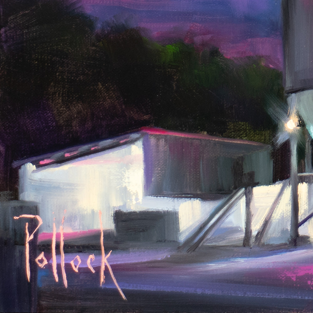 Study, Nighttime Along Neyland oil painting | Sarah Pollock Studio