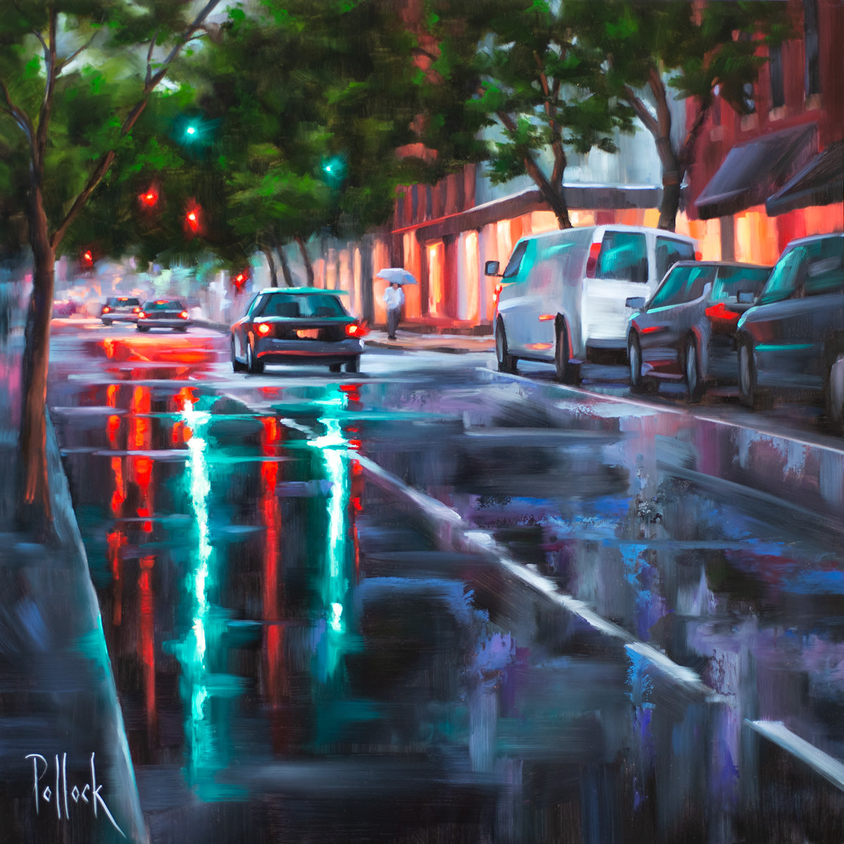 Splashdown oil painting | Sarah Pollock Studio