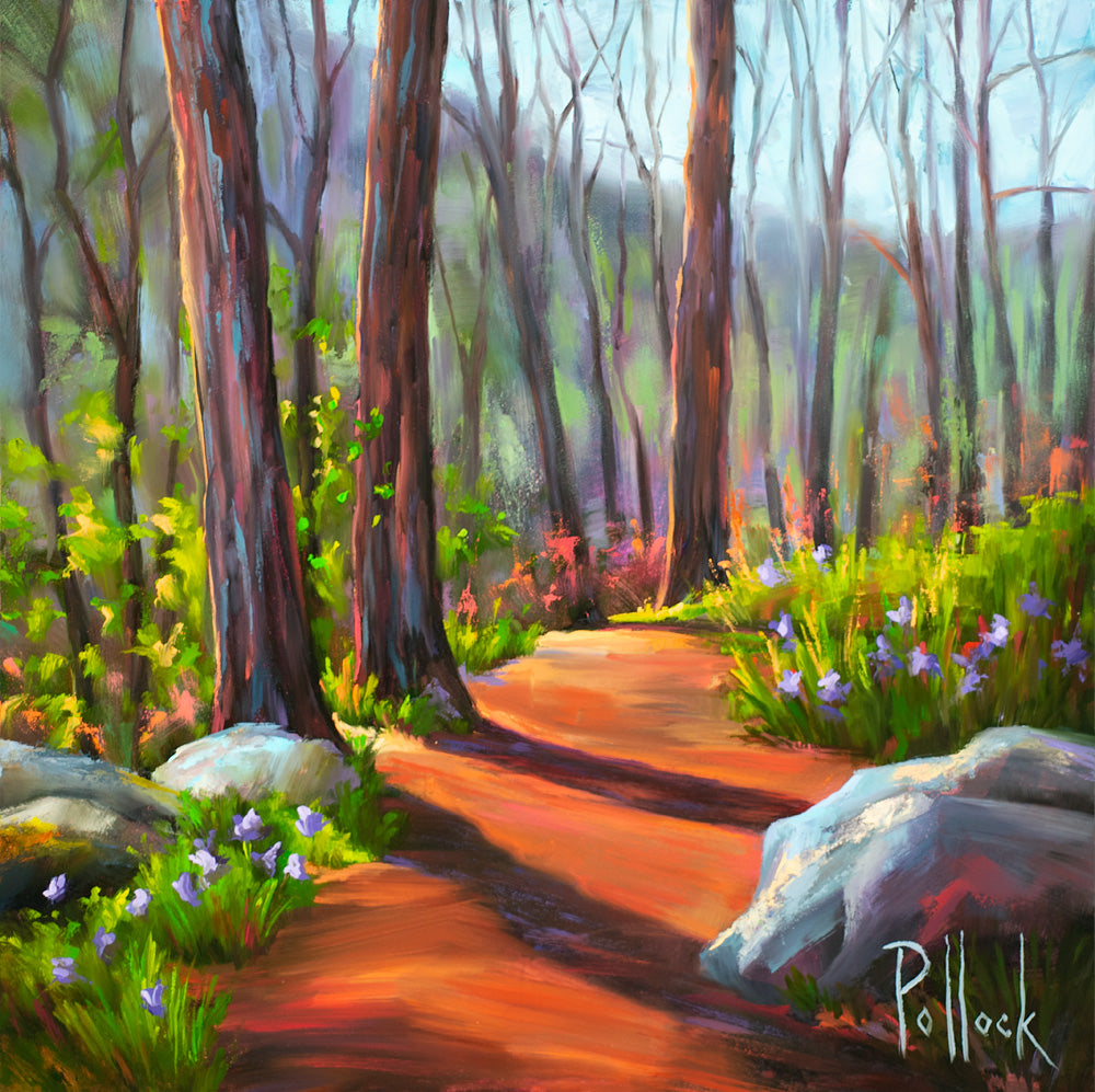 Wildflowers, Nantahala National Forest oil painting | Sarah Pollock Studio